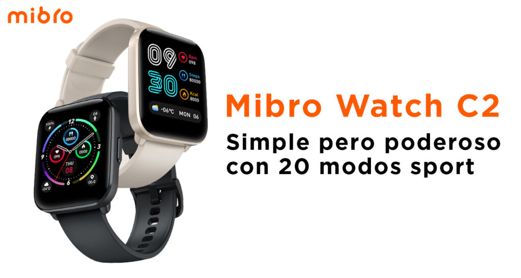 Mibro Watch C2 – Smartwatch Compacto | 20 Deportes | IP68 - Mibro